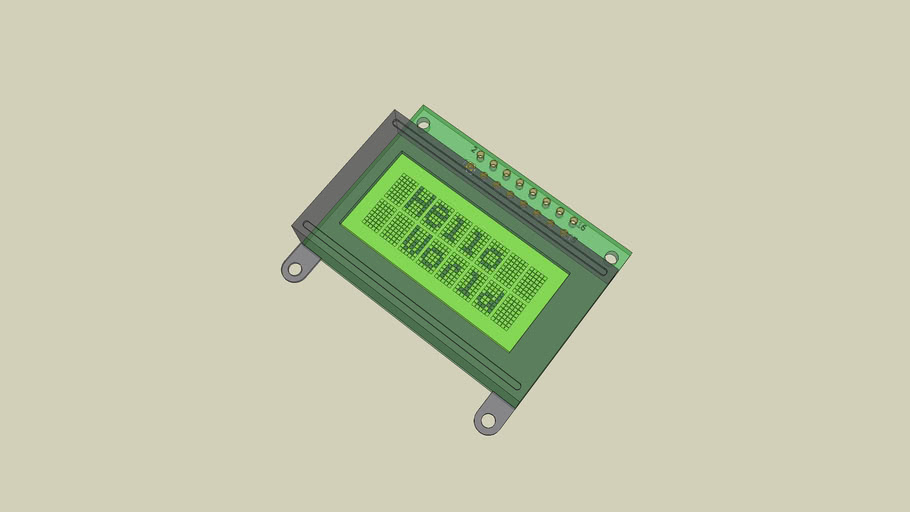 LCD display 8x2 | 3D Warehouse