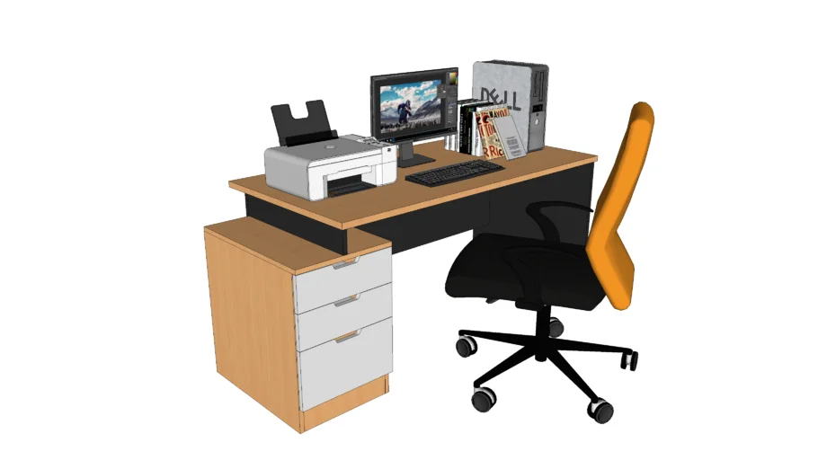 OFFICE TABLE | 3D Warehouse