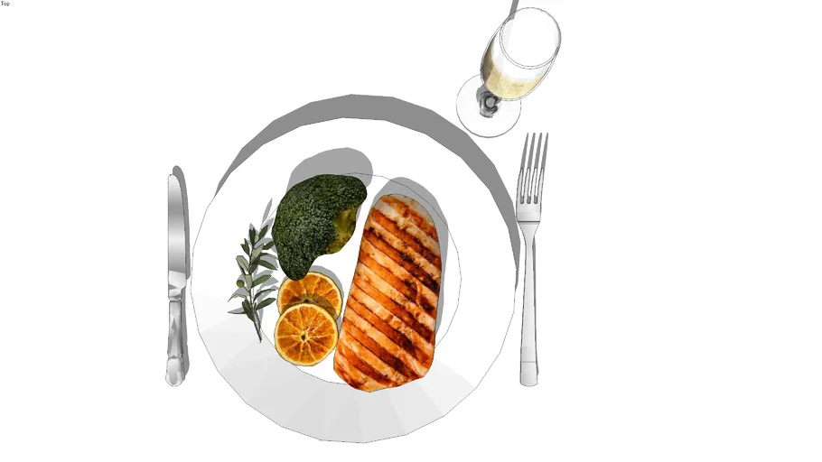 Salmon Steak | 3D Warehouse