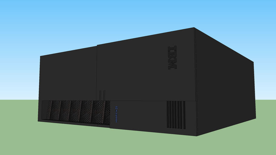 IBM RS/6000 (43p model 150) workstation computer (black) | 3D Warehouse