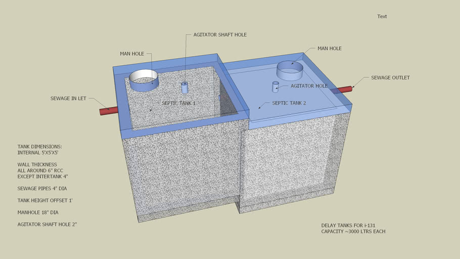 DELAY TANKS FOR I-131 | 3D Warehouse