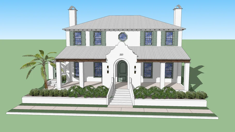 Dutch Colonial Beach Home | 3D Warehouse