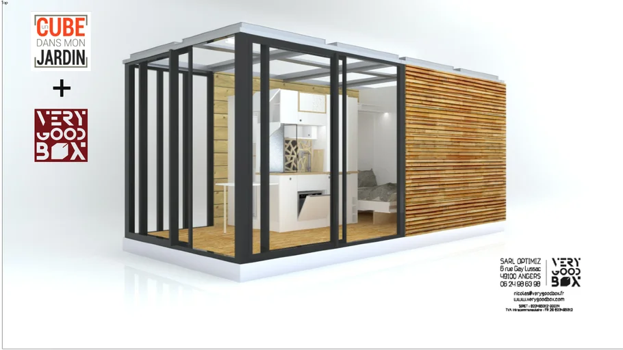 Very Good Box 'Mini' 140 + ' Un Cube dans Mon Jardin'_Semi-vitrée_ (Skp ...