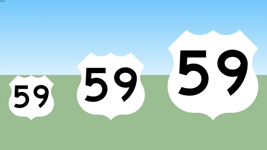 U.S. 59 Sign | 3D Warehouse