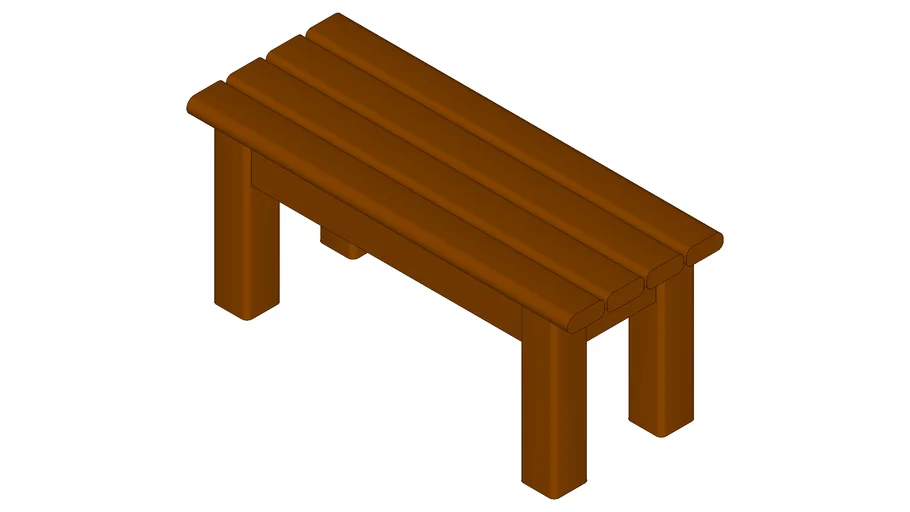 Simple garden bench | 3D Warehouse
