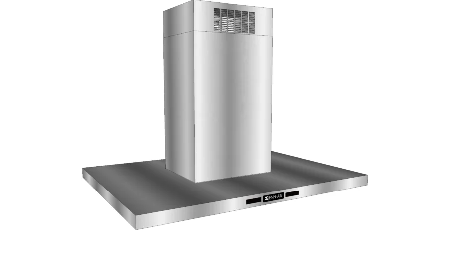 JXI8236WS 36' Euro-Style Low Profile Island-Mount Canopy Hood | 3D ...