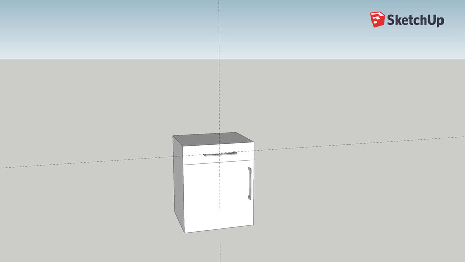 Kitchen cabinet with one drawer | 3D Warehouse