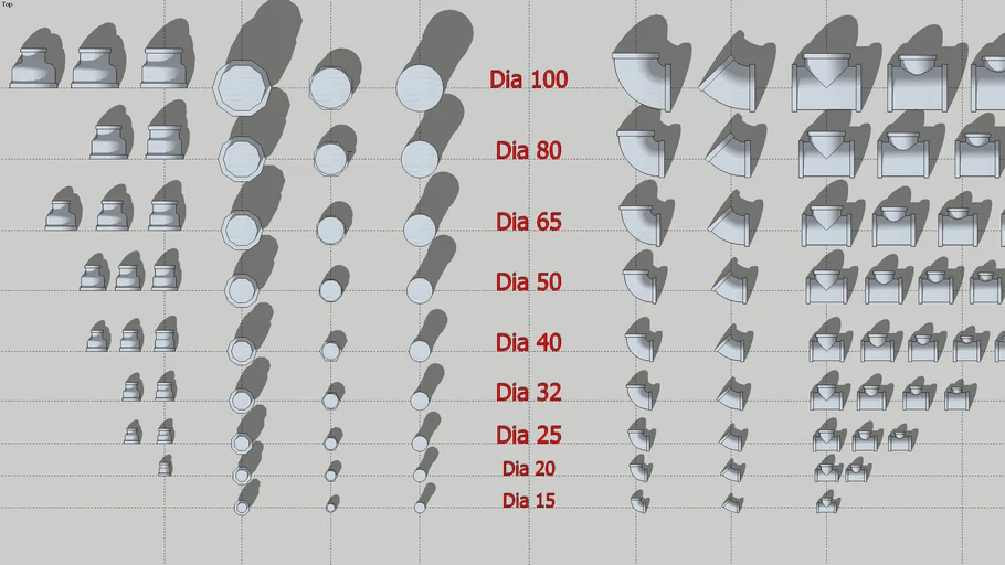 Galvanized Steel Fitting | 3D Warehouse