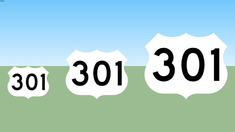 U.S. 301 Sign | 3D Warehouse