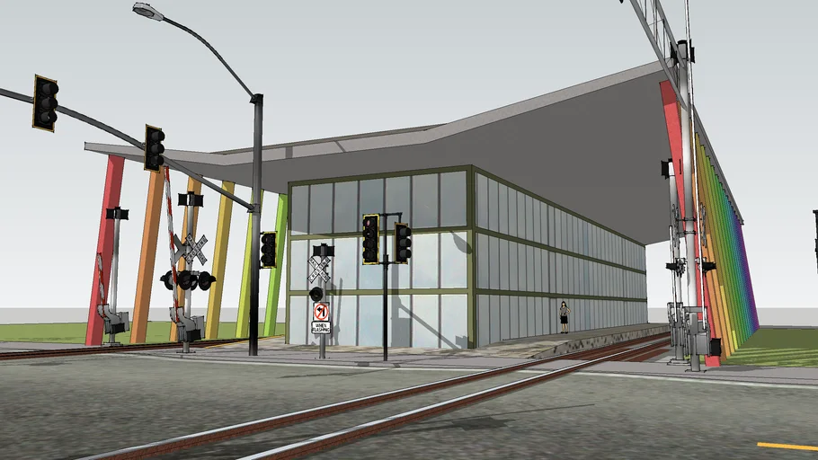 simple Train station | 3D Warehouse