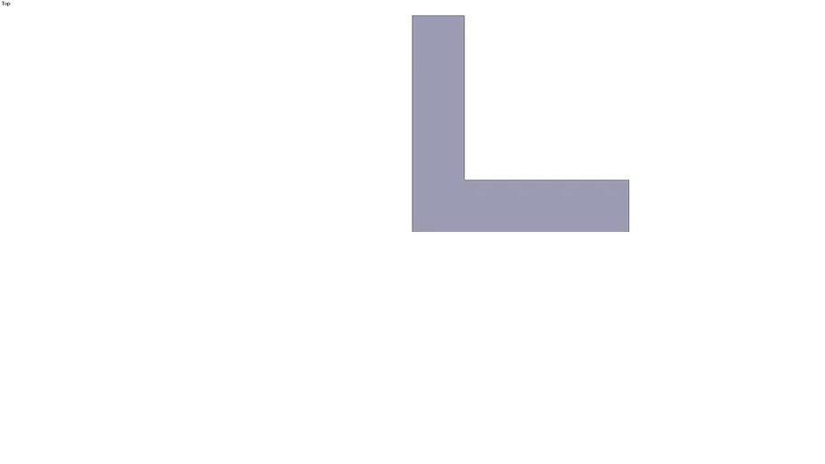 Aluminium L section - 50 x 50 x 300 mm | 3D Warehouse