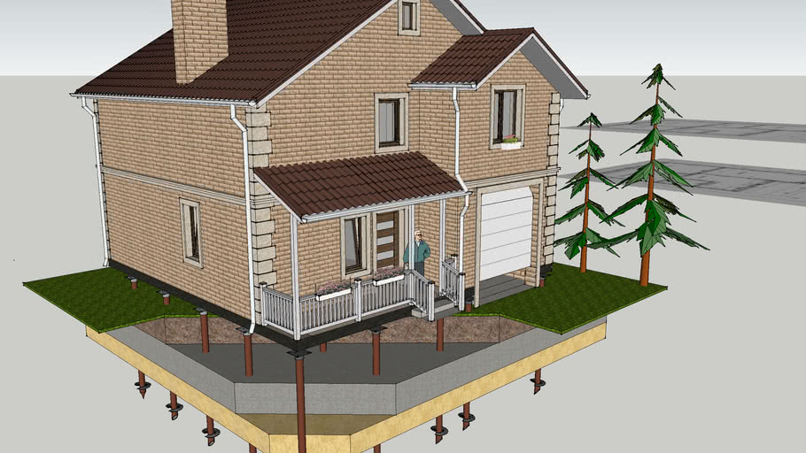 stilt house | 3D Warehouse