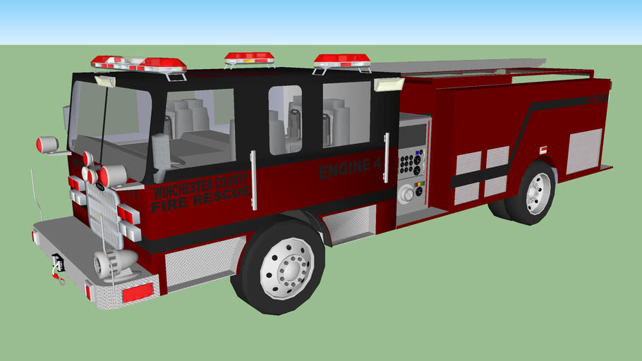 WINCHESTER COUNTY FD ENGINE 4 | 3D Warehouse