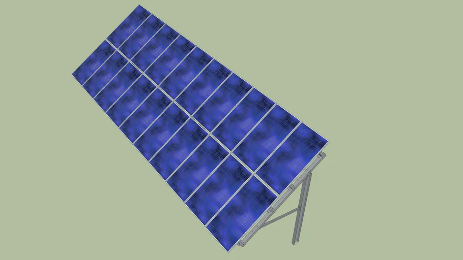 RBI Solar Ground Mount System | 3D Warehouse