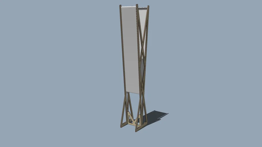 Freestanding Plywood Banner Frame-2 | 3D Warehouse