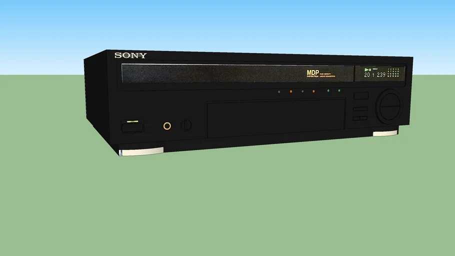 Sony MDP-650D LaserDisc player | 3D Warehouse
