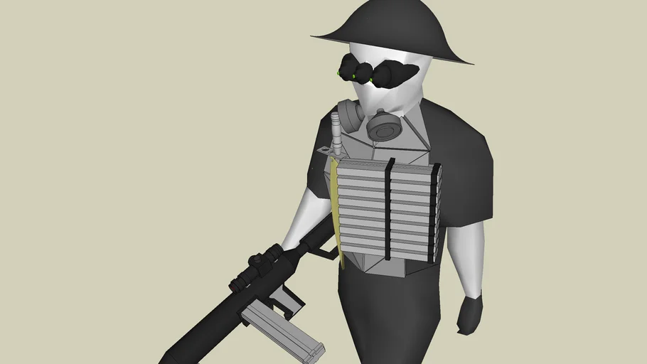 Special operations and demolitions soldier | 3D Warehouse