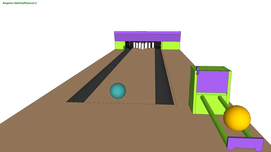 Bowling 2(SketchyPhysics) please read the instruction! | 3D Warehouse