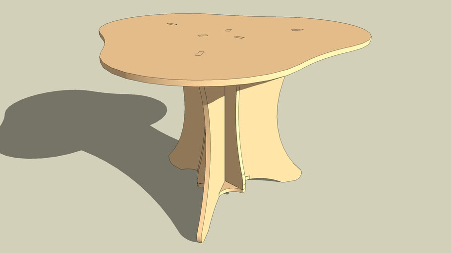3-lobed table | 3D Warehouse