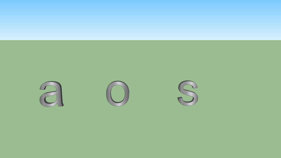 AOS logo | 3D Warehouse