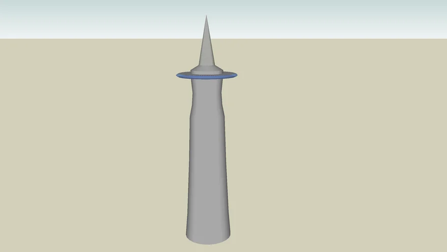 Simple Space-Age Spire | 3D Warehouse