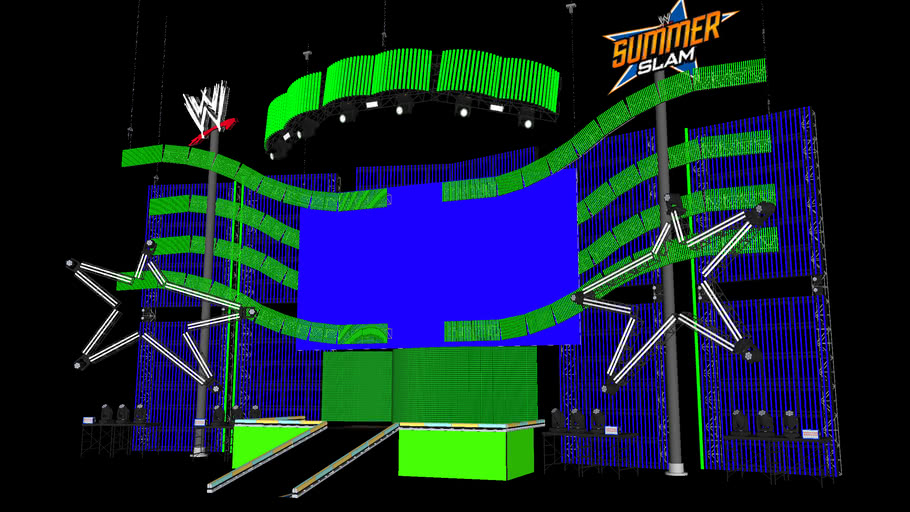 WWE SummerSlam 2013 Concept Stage Model #3 | 3D Warehouse