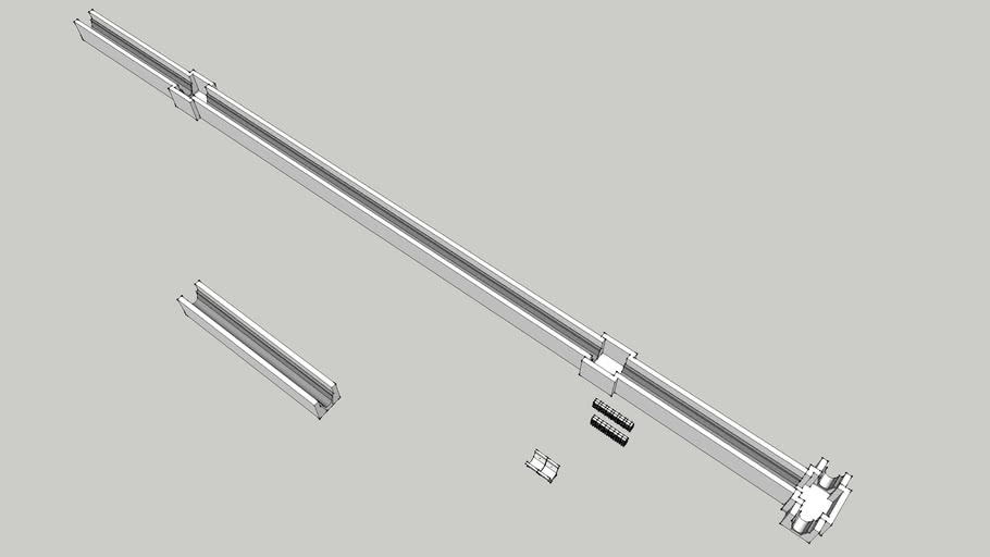 600mm Precast Open Drain Part | 3D Warehouse