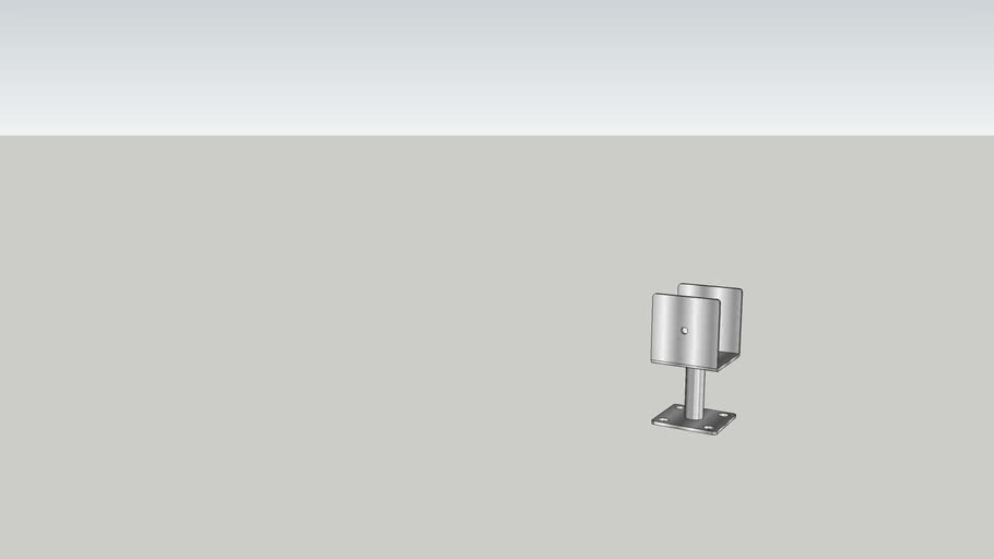 U Steel footing | 3D Warehouse