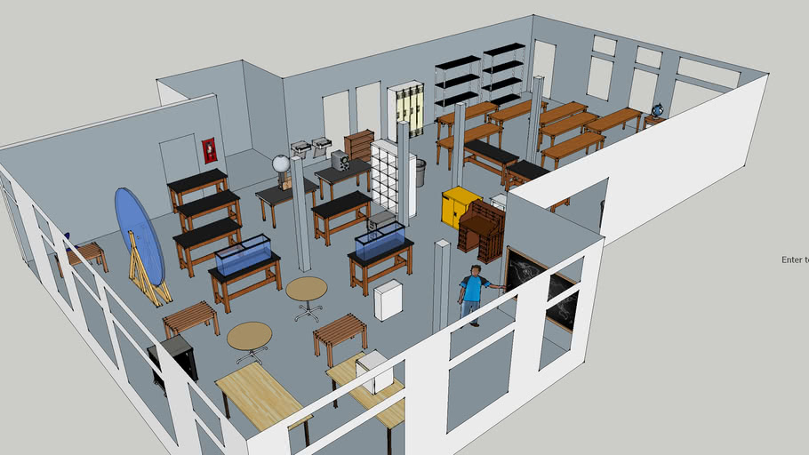 Free Science Workshop Layout | 3D Warehouse
