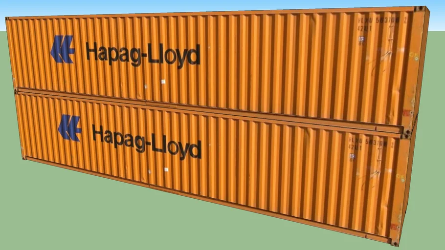 Container Double Stack 40' | 3D Warehouse