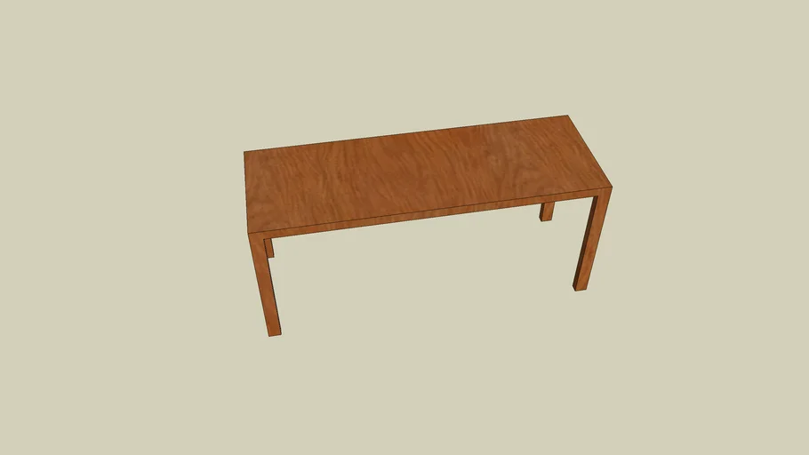 Wooden table | 3D Warehouse