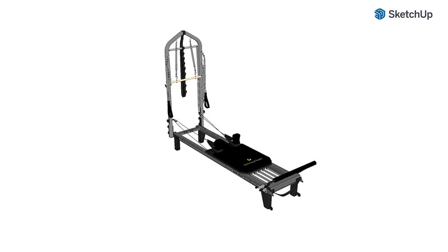 Allegro 1 Pilates Reformer with Tower of Power by Balanced Body | 3D ...