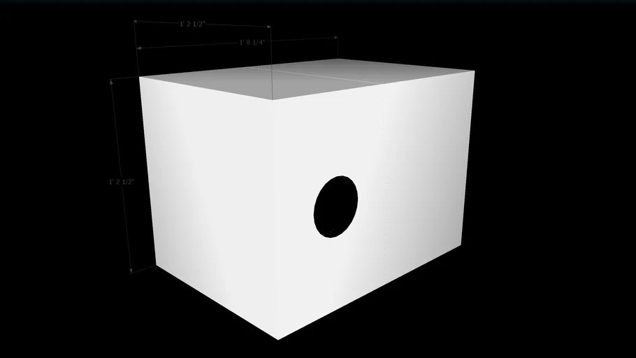 Dual Audio DLS 12' Bandpass Box | 3D Warehouse