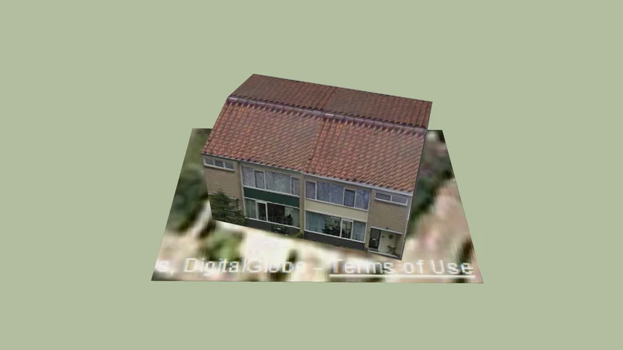 Huizen aan Anton Koopmanstraat, Lemmer | 3D Warehouse