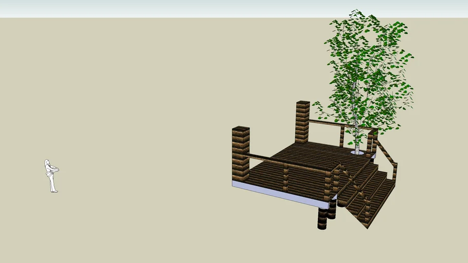 Wooden deck | 3D Warehouse