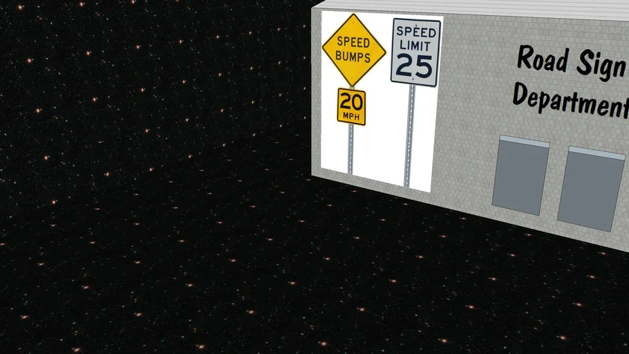 Road Sign Department inside a Cave | 3D Warehouse