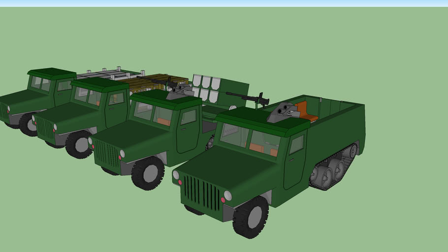 Pack Half-tracks | 3D Warehouse