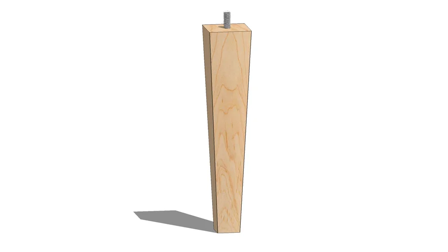 01244009-6-SQUARE 9' TALL TAPERED LEG WITH BOLT (1.87 X 1.87 X 9) | 3D ...