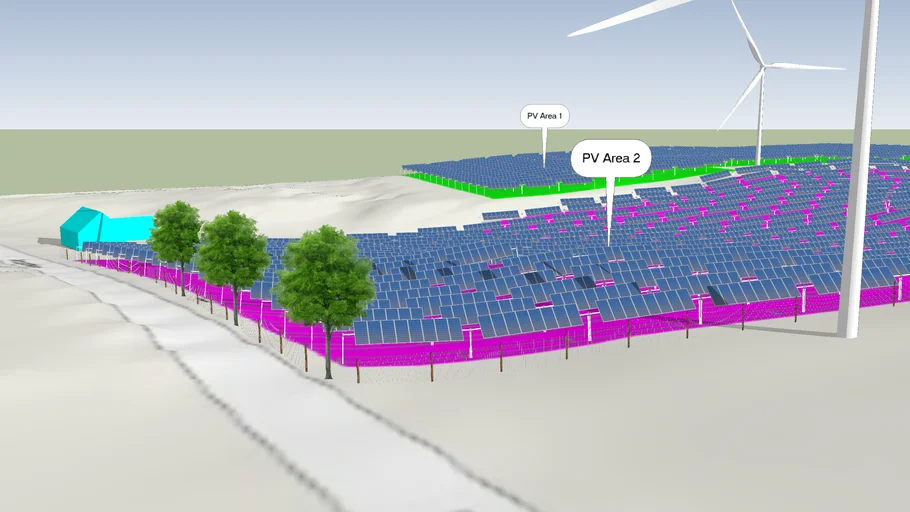 windPRO demo project - PV plant | 3D Warehouse