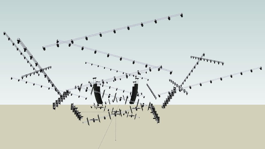 WWE Wrestlemania 23 Lighting Rig | 3D Warehouse