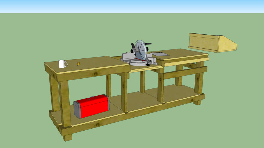 Convertible workbench / saw table | 3D Warehouse