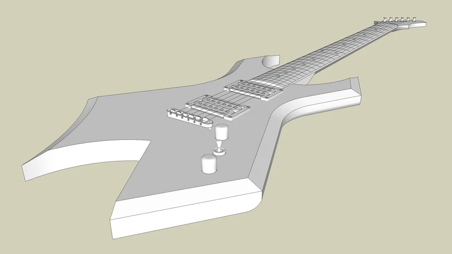 Warlock Electric Guitar | 3D Warehouse