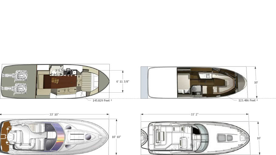 Monterey 320Sy Va. Sea Ray 310 Sundancer | 3D Warehouse