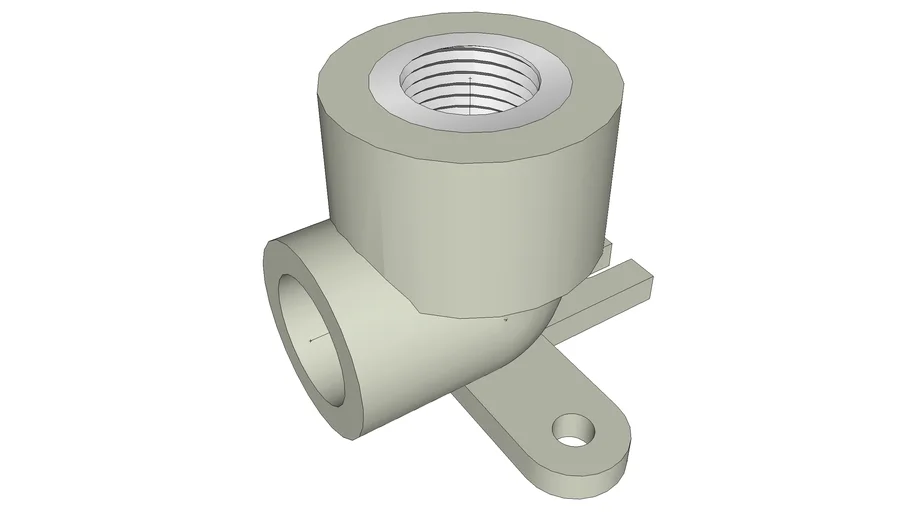 PPR Elbow 90 for wall mounting | 3D Warehouse