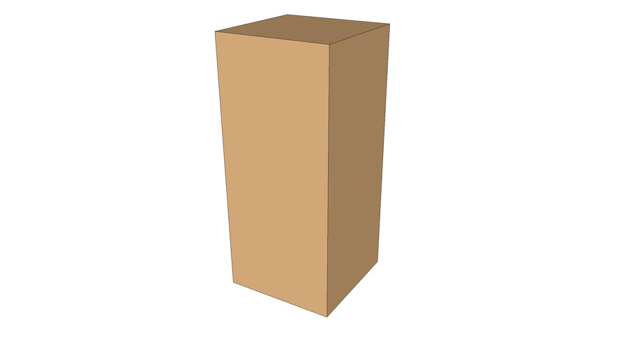 5-1/4' x 5-1/4' Parallam PSL Column | 3D Warehouse