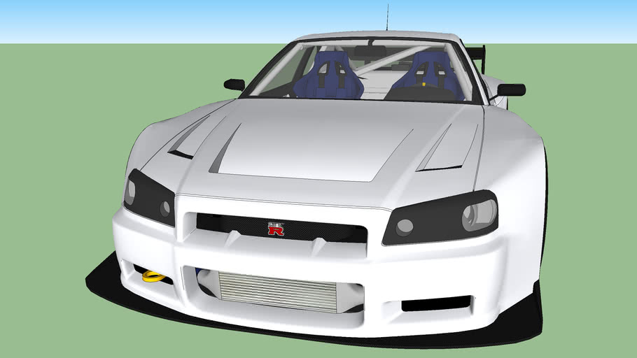 Tuned Nissan Skyline R34 GT-R JGTC | 3D Warehouse