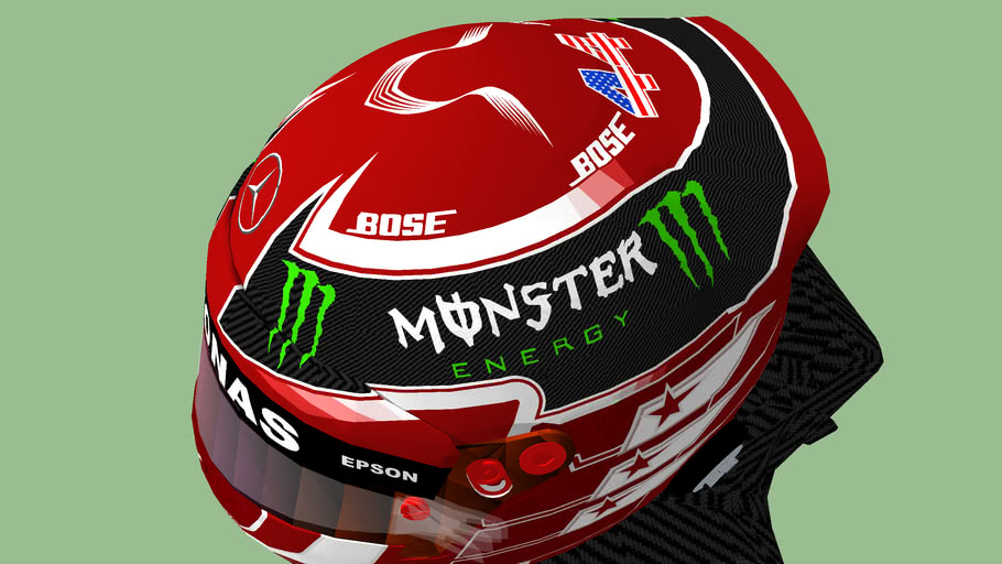 Lewis Hamilton 2017 Austin/Michael Jackson Edition Helmet | 3D Warehouse