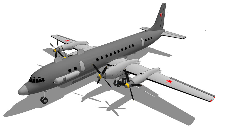 Aircraft - Ilyushin IL-20 „Coot-A“ | 3D Warehouse