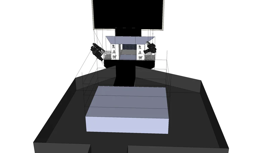 Wwe RAW custom stage DEMO | 3D Warehouse