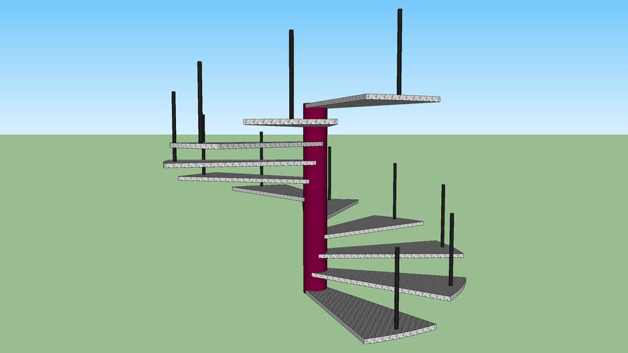 stairs circular | 3D Warehouse